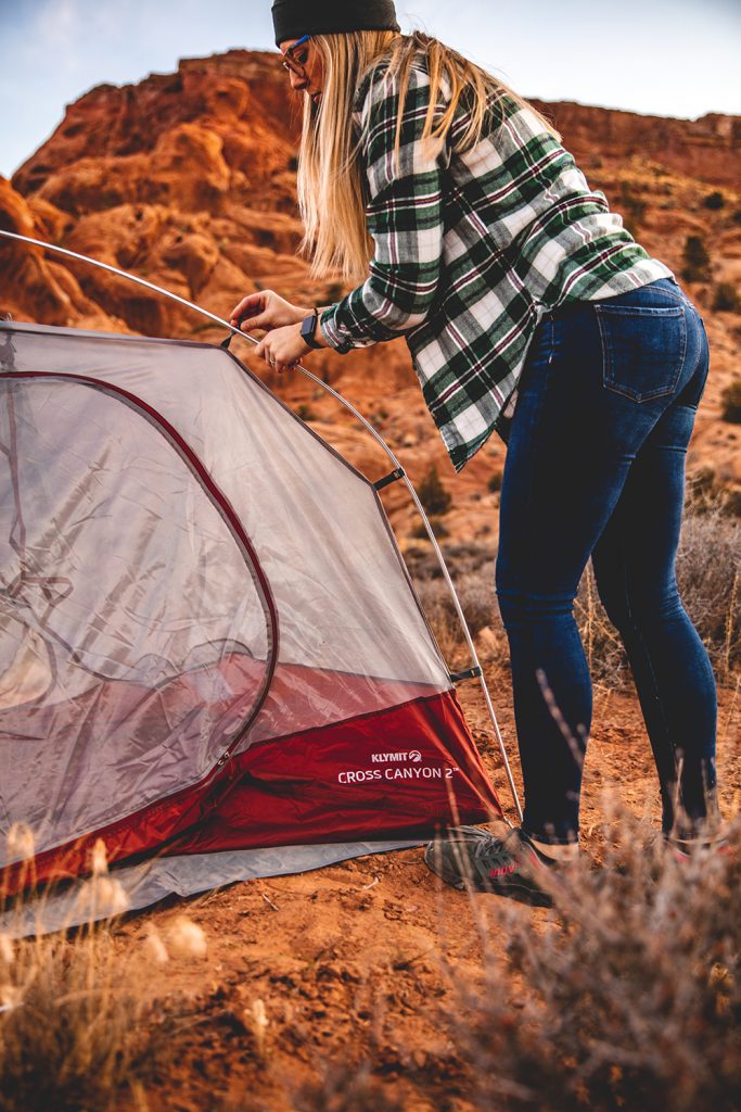 Tents Cross Canyon • Trail of Highways Camping Weekend warrior Gear
